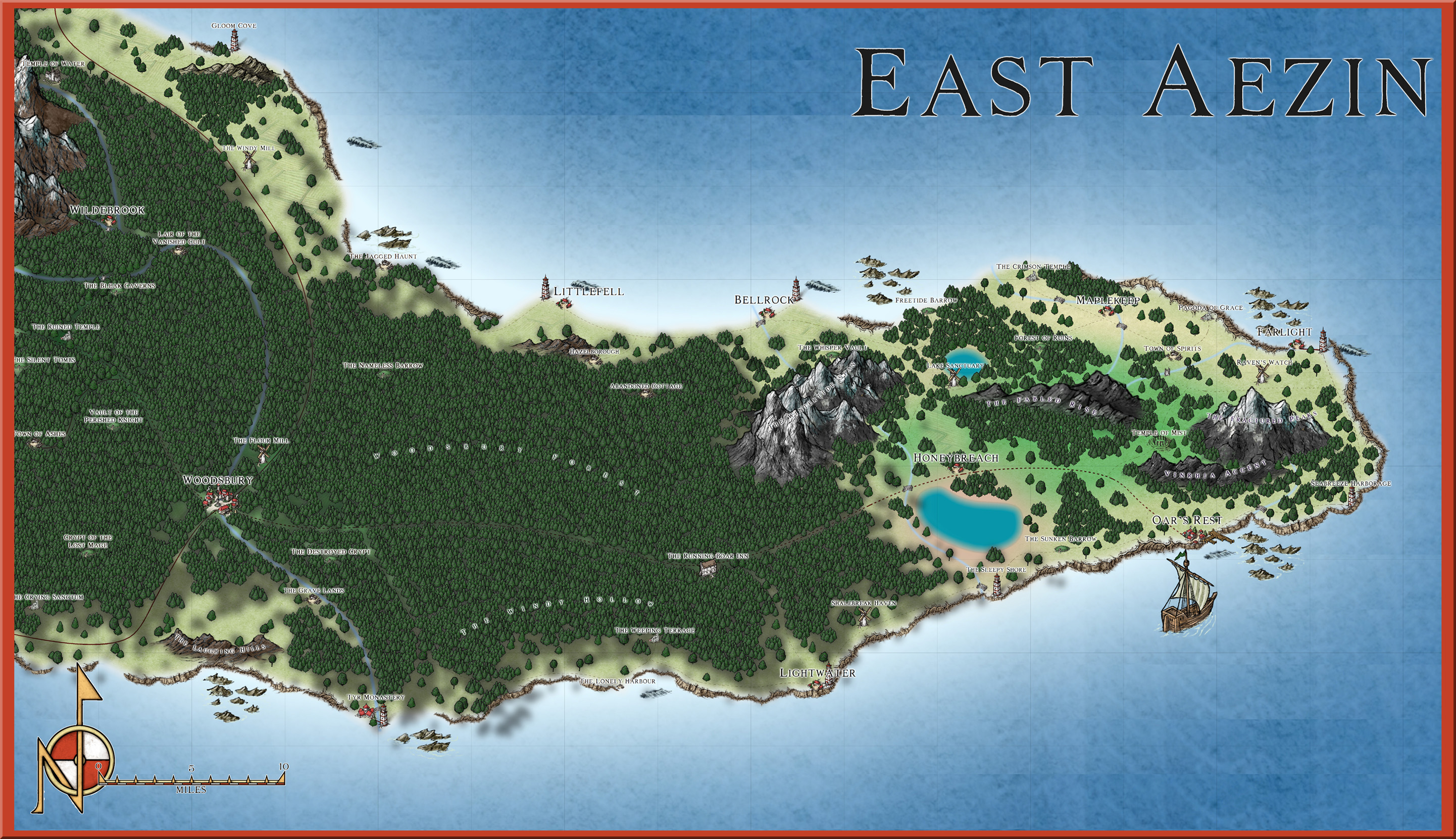 Continent - The Aezin Isle (My First Map) — ProFantasy Community Forum