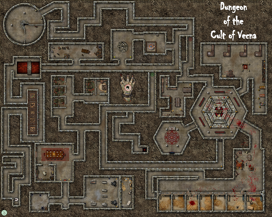 February Mapping Challenge - WIP Dungeon of The Cult of Vecna ...